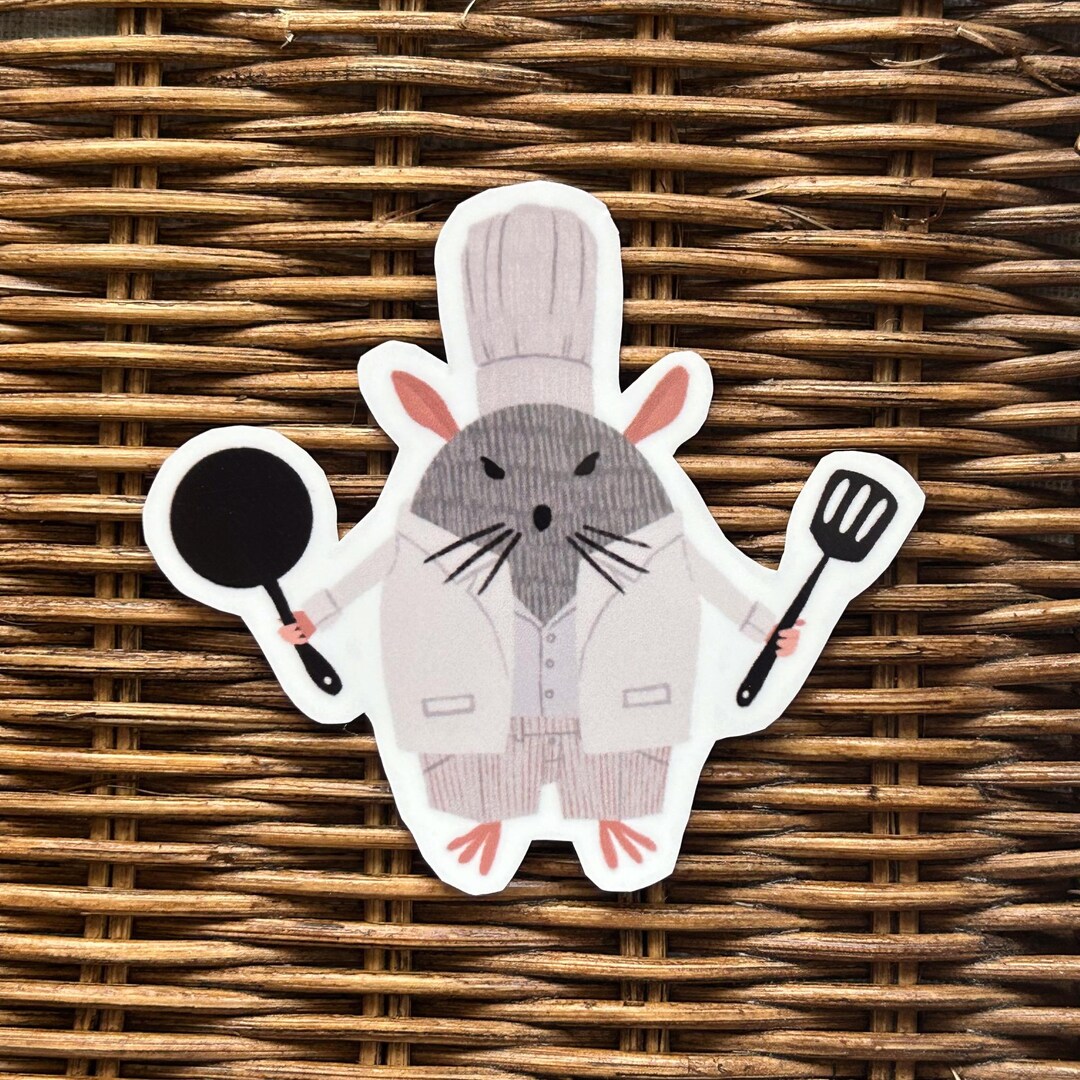 Chef Rat Vinyl Sticker: Animal Nature Theme Decoration - Etsy