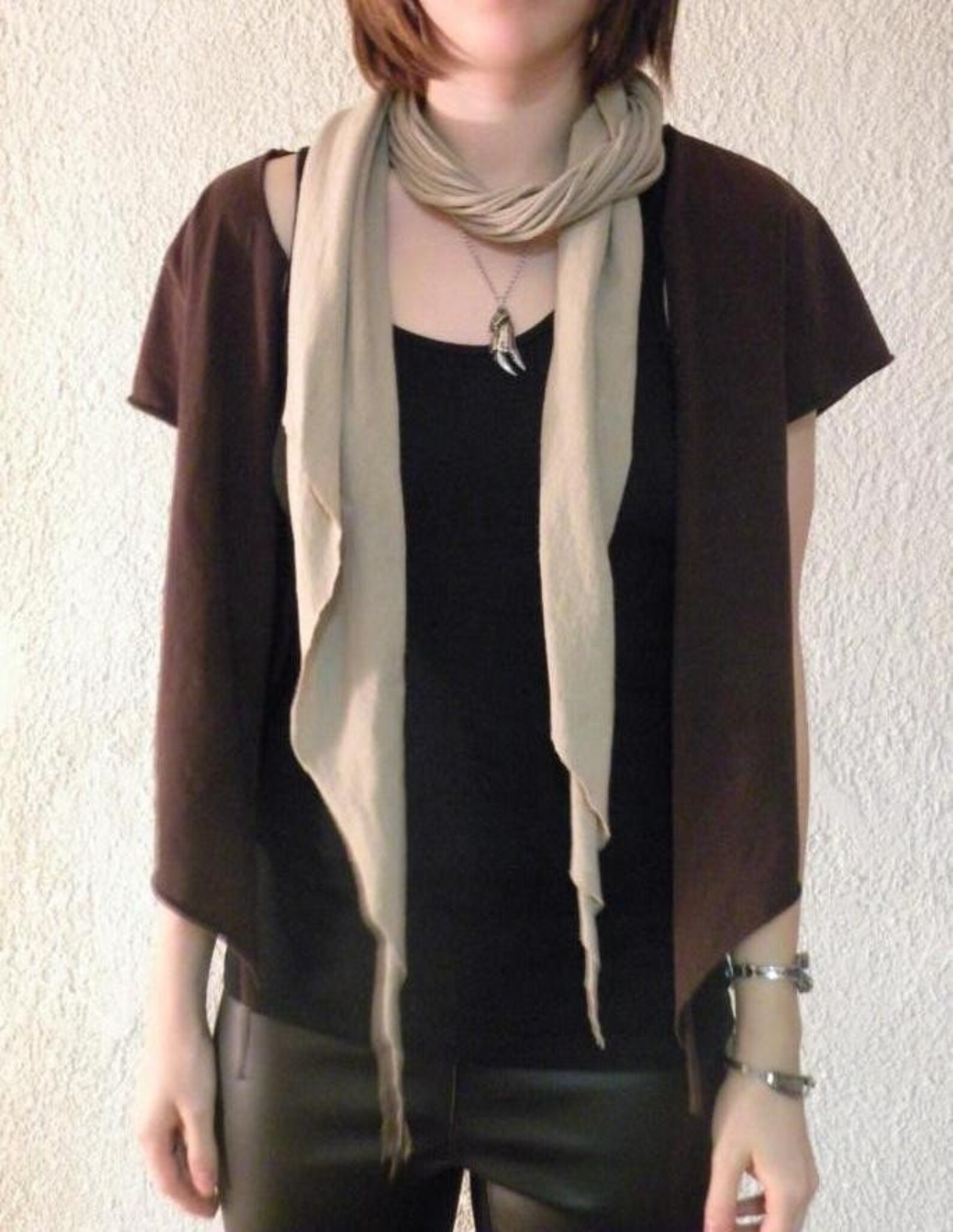 Cropped Cardigan Jersey Knit Stretch Drape Wrap Organic - Etsy