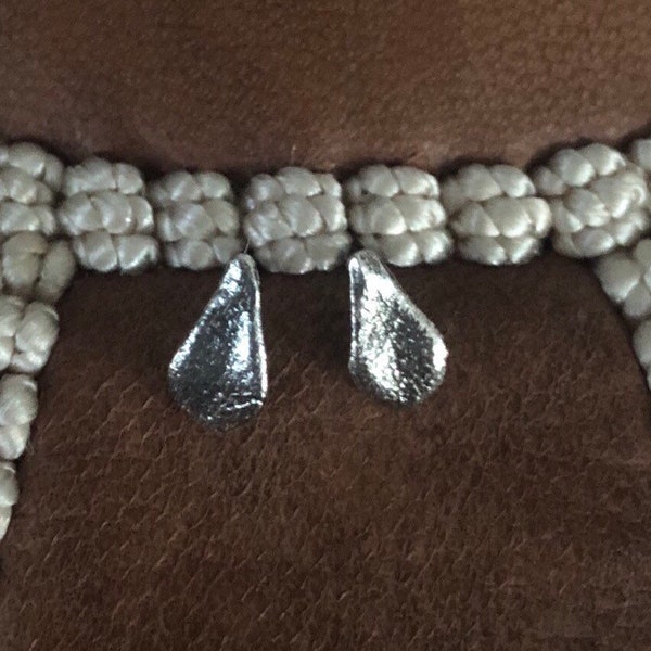 Brass Bullet Shell Fur Puff Earrings Case Pierced Gold Tone Oxidized ...