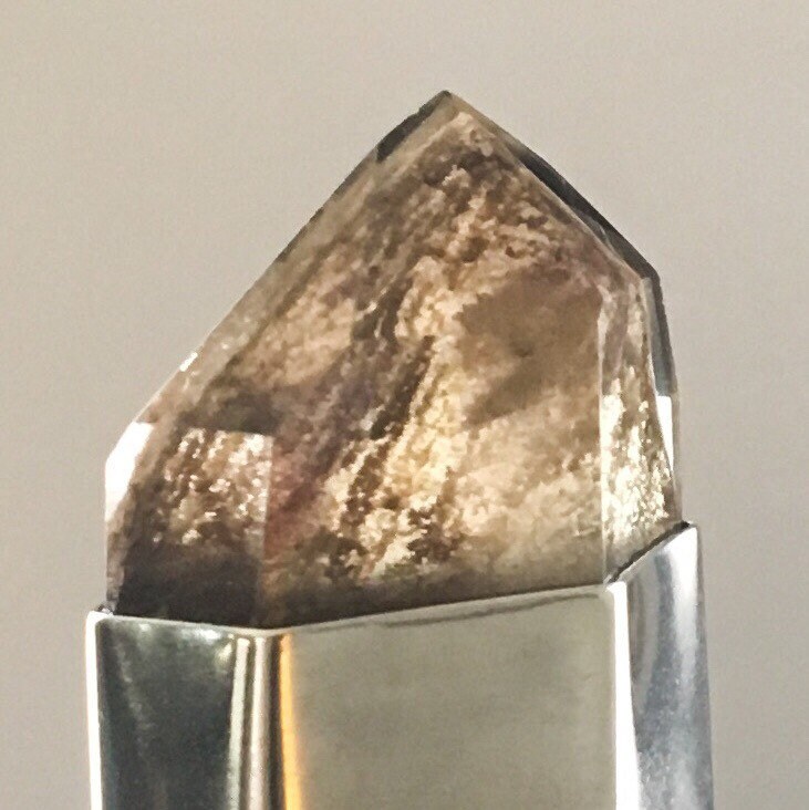 Succulent Capped Huge Lodolite Garden Brown Beige Pink Clear Quartz ...