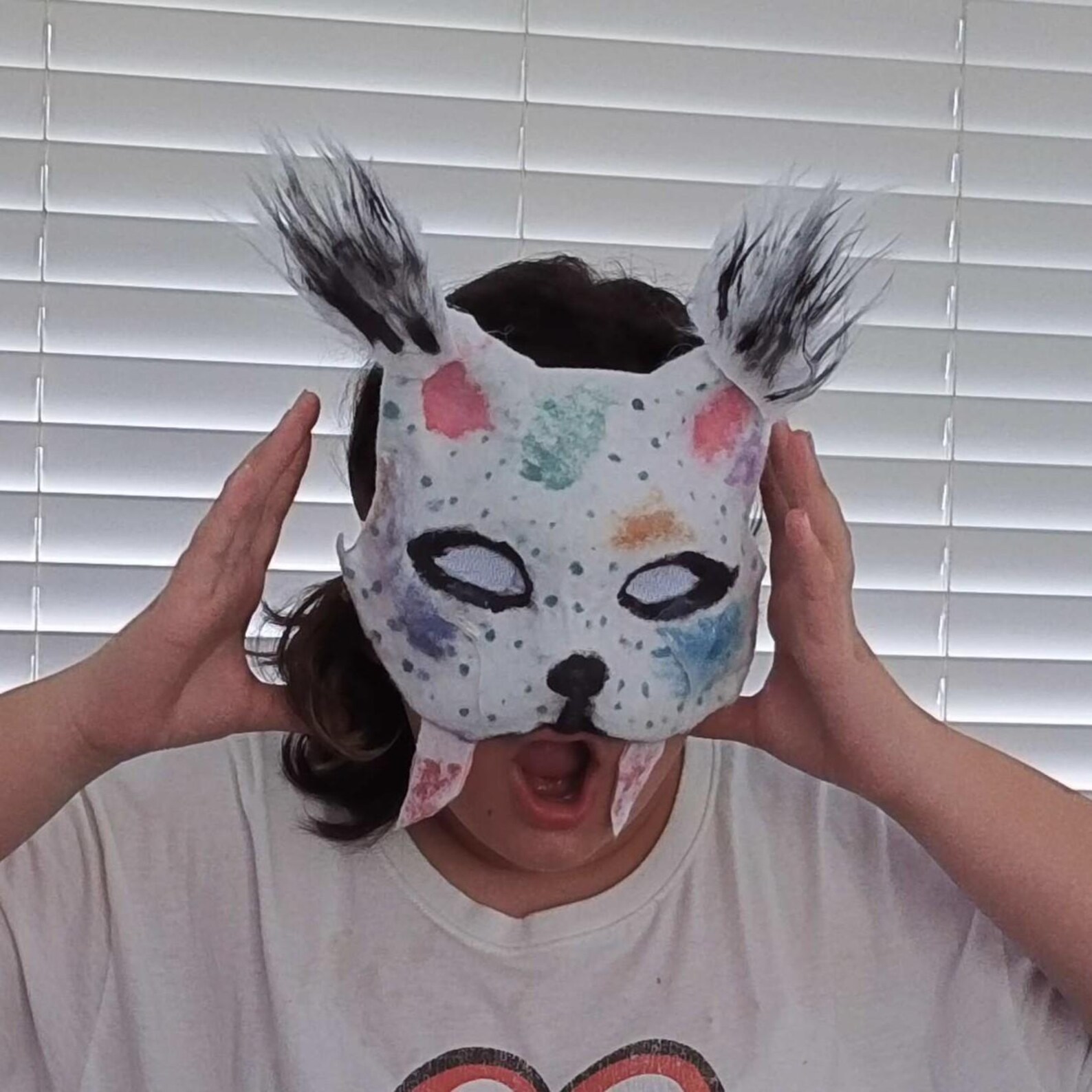 Rainbow Paint Palette Therian Mask - Etsy