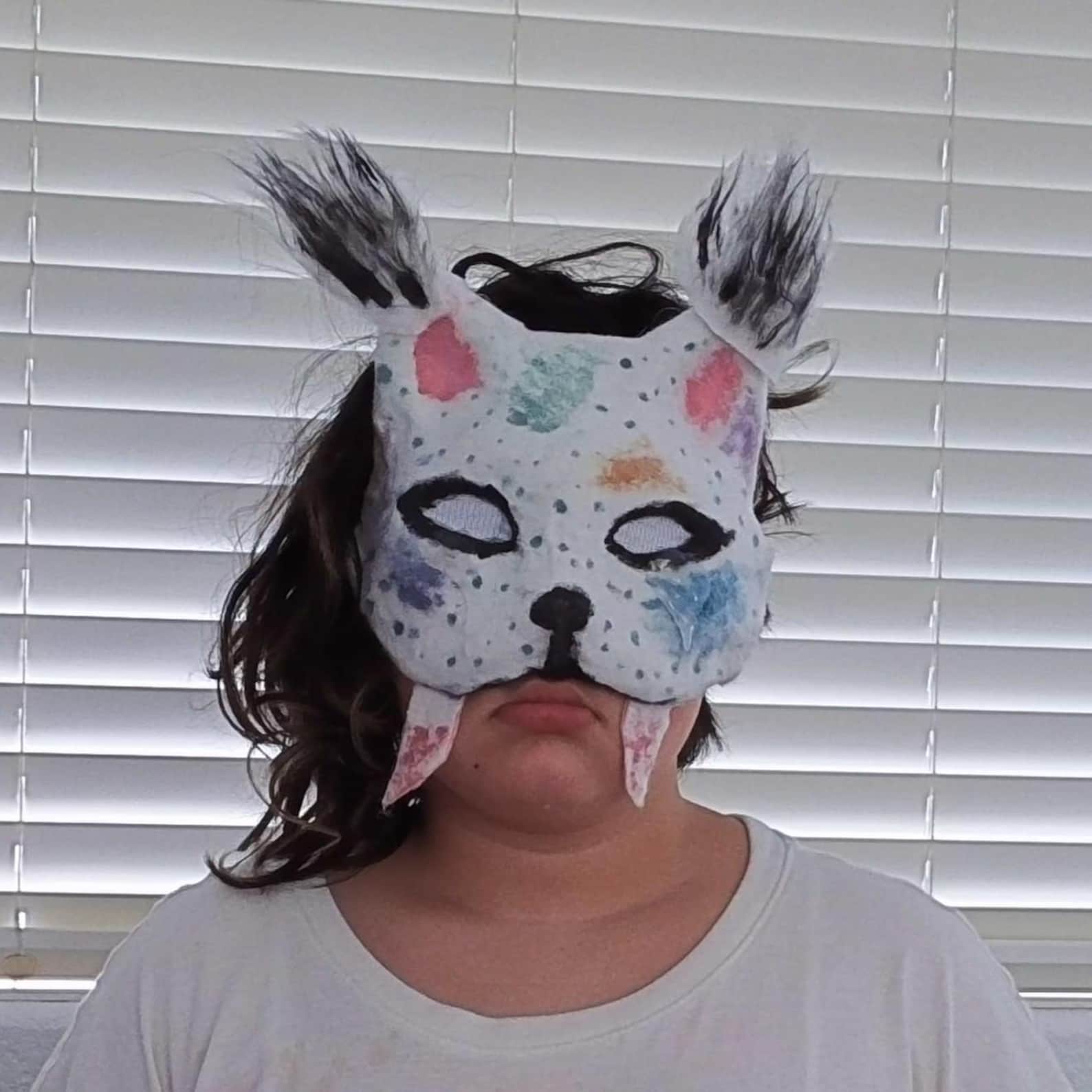 Rainbow Paint Palette Therian Mask - Etsy