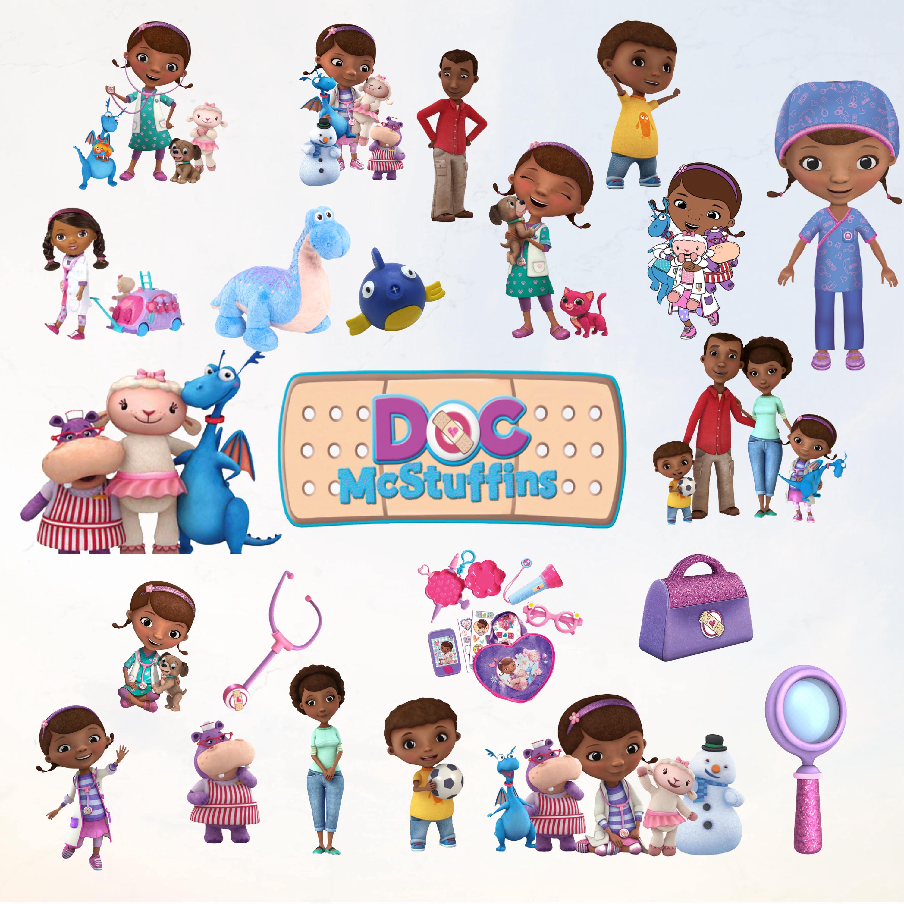 Doc Mcstuffins PNG Clipart Bundle: 45+ Transparent Images (digital ...