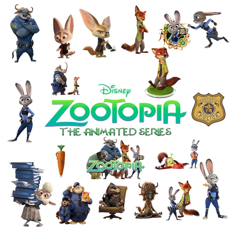 Zootopia PNG Bundle | High-quality PNG Collection Zootopia Clipart ...