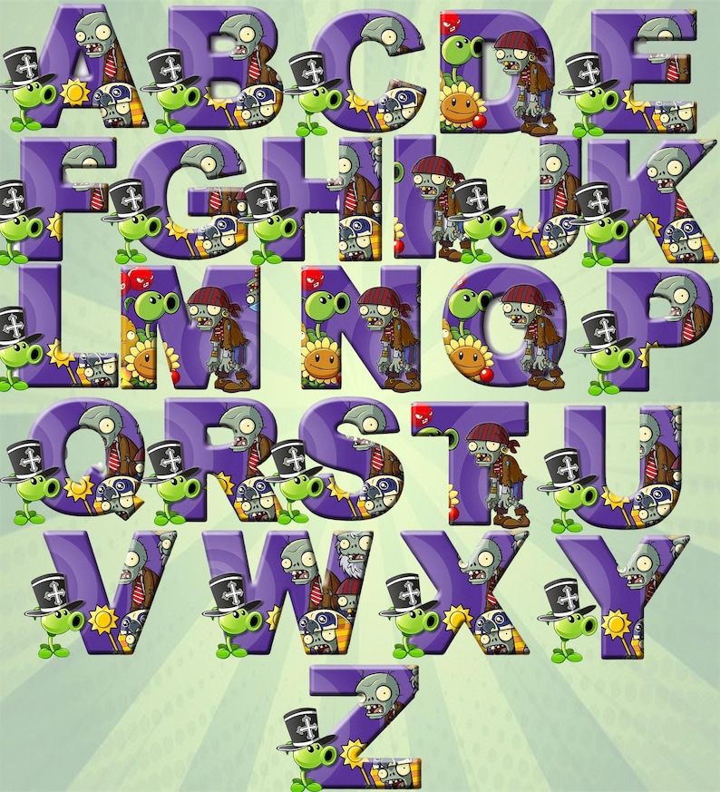 Plants Vs Zombies PNG Clipart Bundle: 200+ High-res Graphics (digital ...