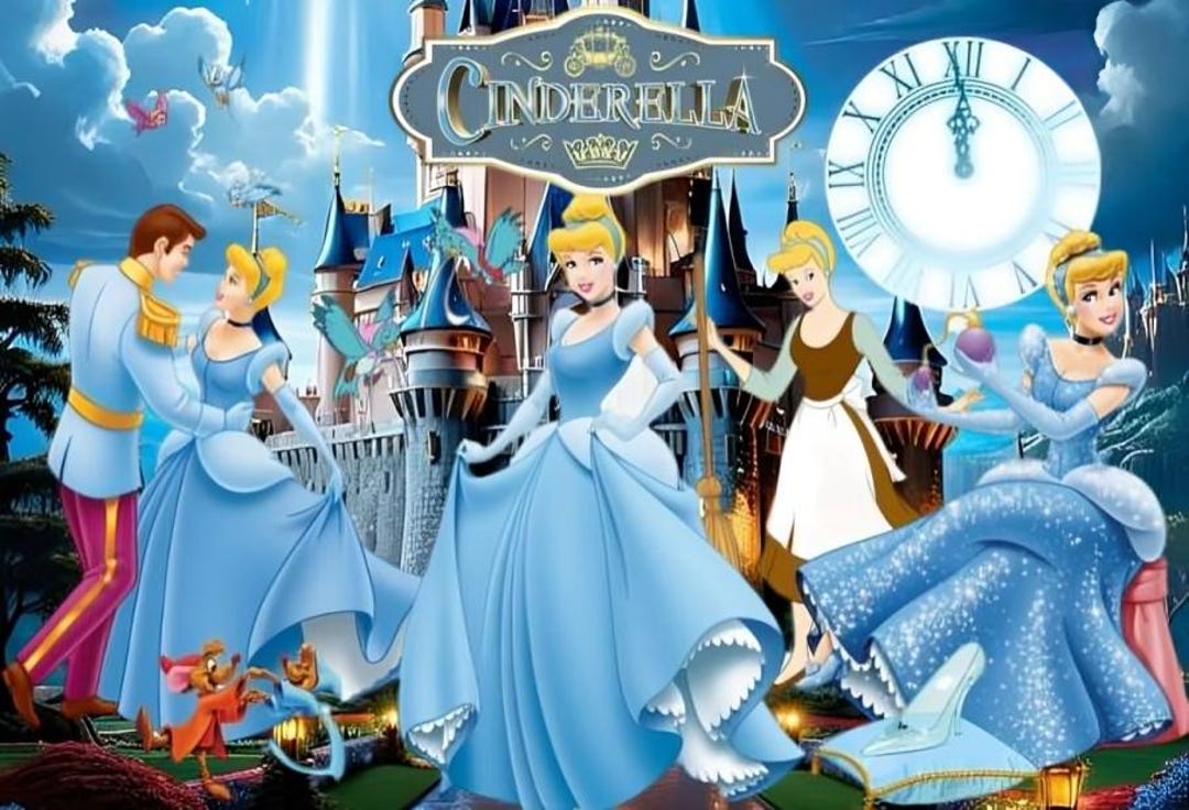 Cinderella Clipart PNG Bundle: Transparent Background, 30+ Animals ...
