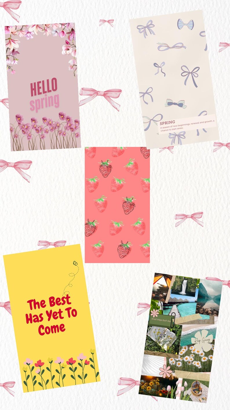 Spring Wallpaper Bundle - Etsy