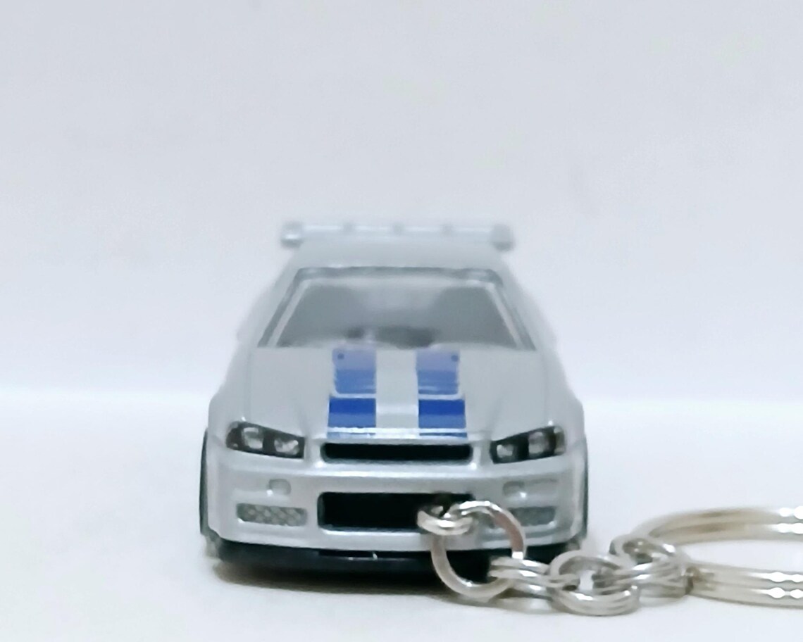 Hot Wheels Fast & Furious Nissan Skyline GTR R34 Keyring Gift Pack Free ...