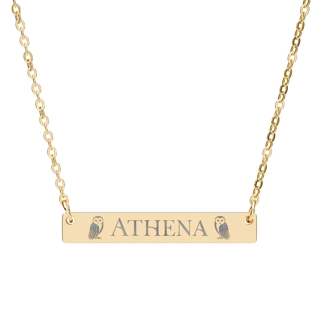 Athena Horizontal Bar Necklace | Camp Half Blood | Greek Mythology ...