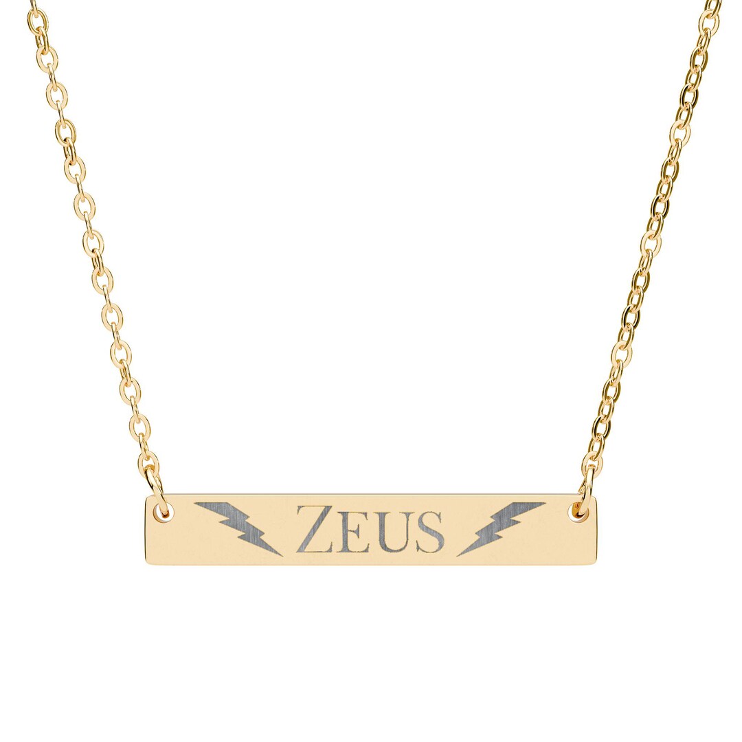 Zeus Horizontal Bar Necklace | Camp Half Blood | Greek Mythology ...
