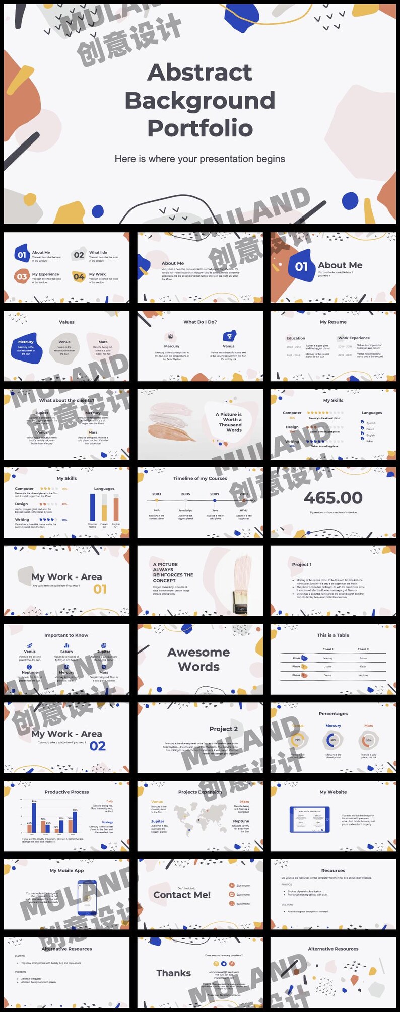 Carton Style Powerpoint Slides Template - Etsy