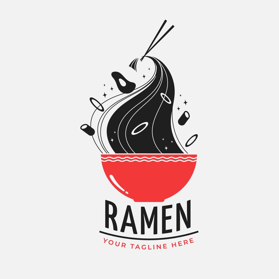 Japanese Restaurant Style Logo Graphics - Etsy