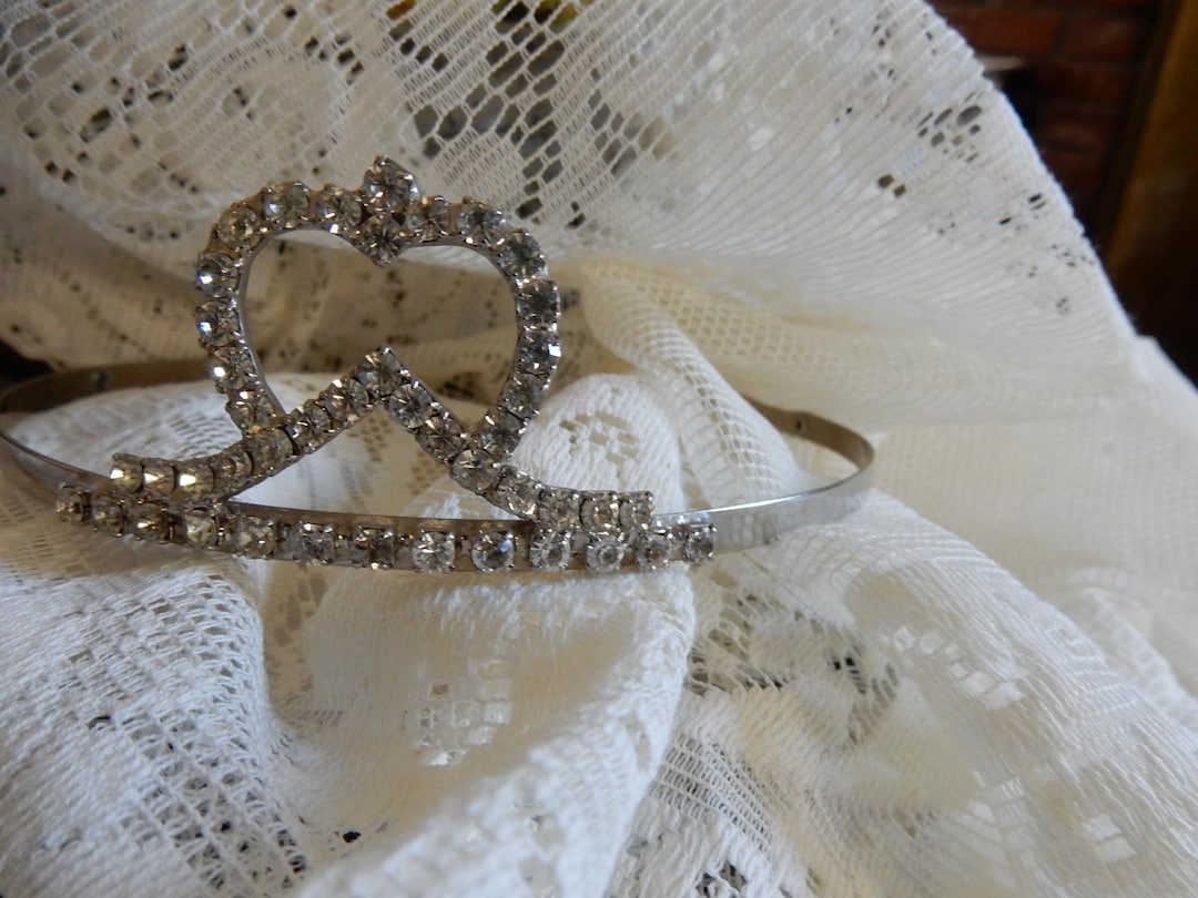 Vintage, Simple,rhinestone 1950's Tiara for Weddings and Dress Up ...