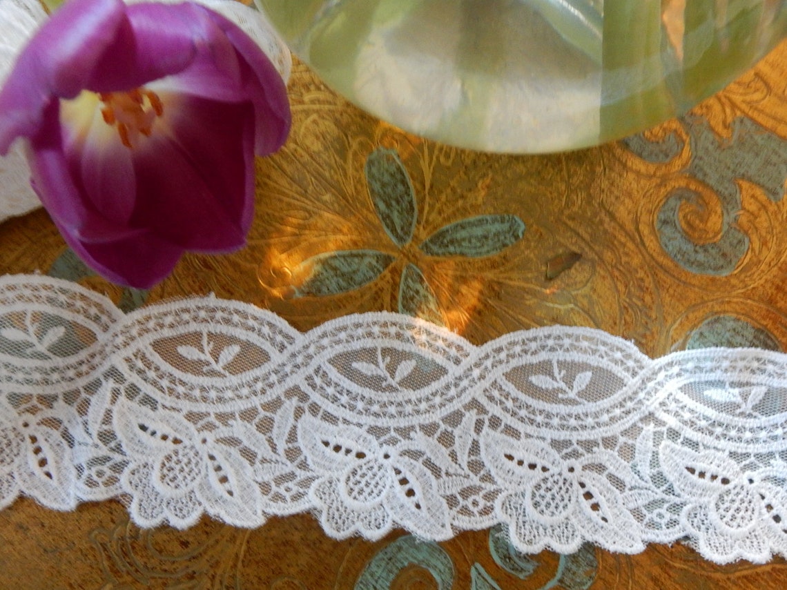Vintage European White Lace Trim/shelf Edging/ 7yds Plus - Etsy