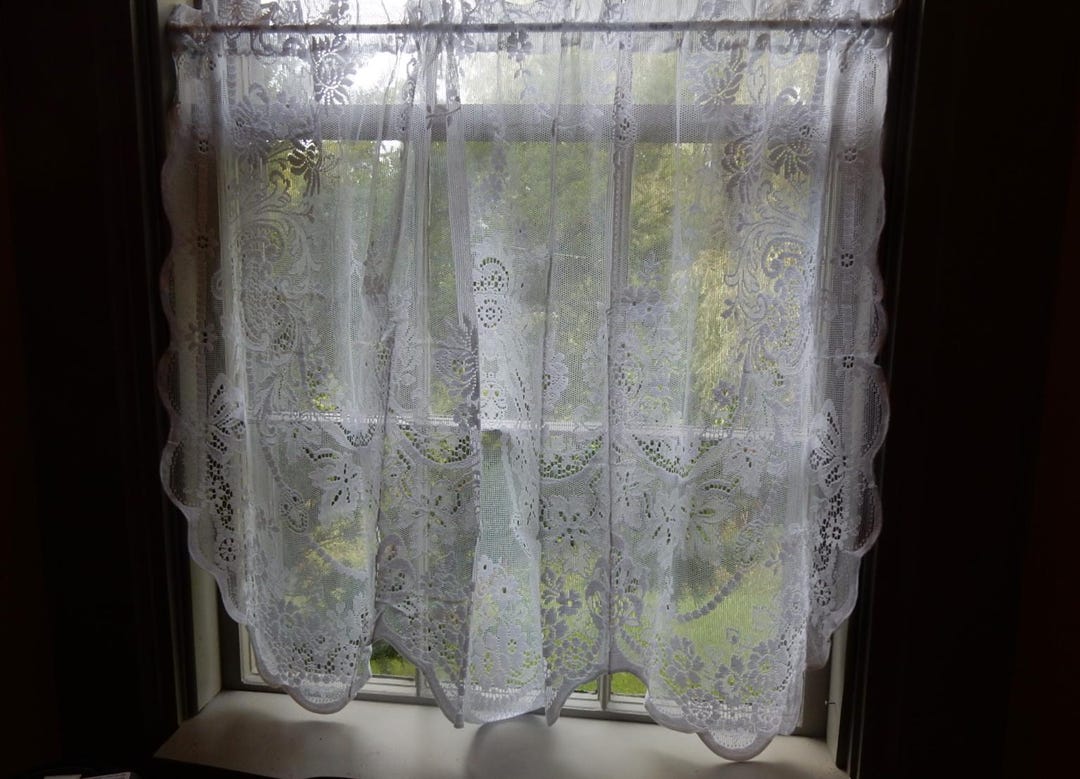 Exquisite Cotton Scottish Lace Cafe Curtain/ Various Lengths - Etsy