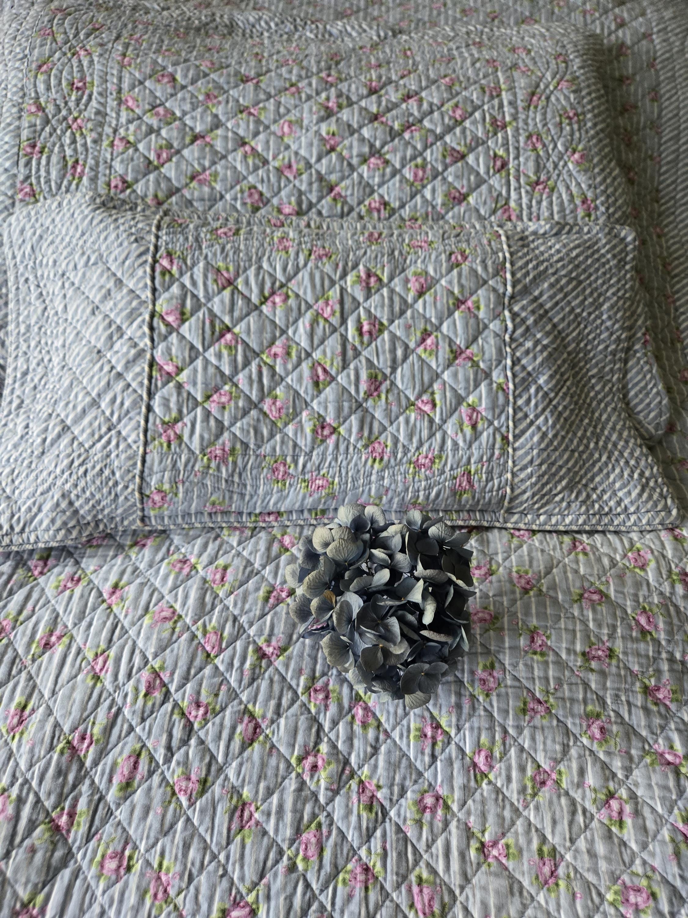 Two Vintage Cotton Quilted French Shabby Chic Pillow Covers - Etsy