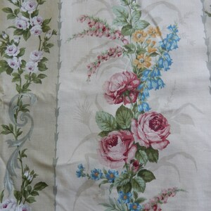 Vintage/approx 8yds/designer Cotton Fabric,/extra Wide/ Curtain Fabric ...