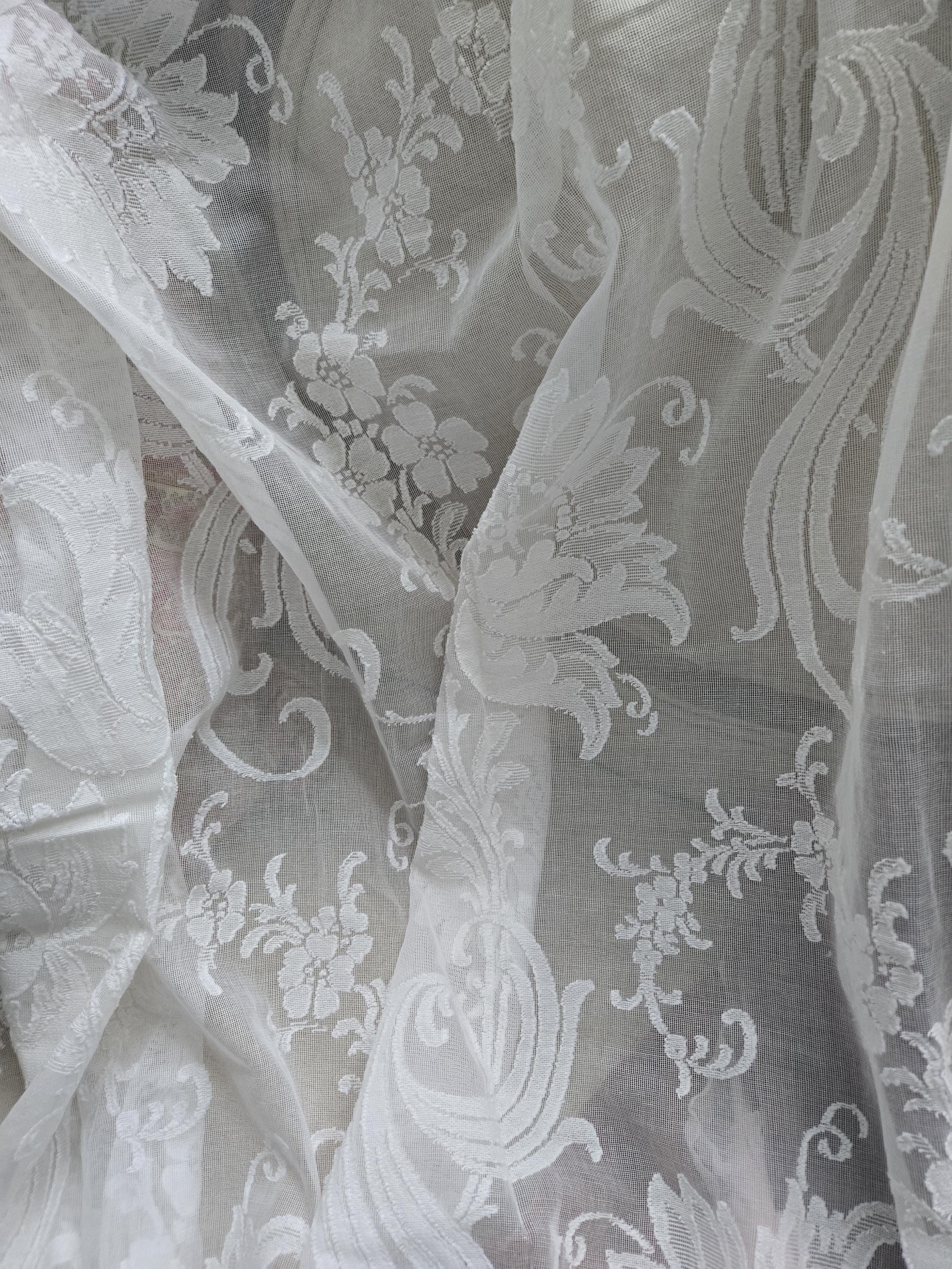 Single Scottish Madras Lace Curtain Panel/ All Cotton / Various Sizes ...
