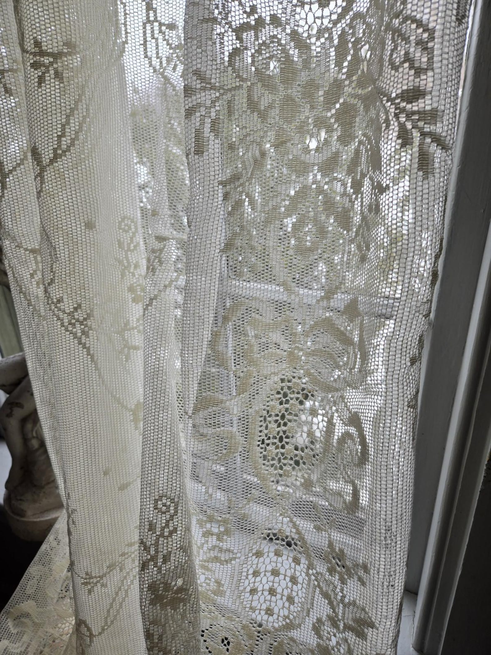 Rich Cream Scottish Cotton Lace Curtain/ Romantic Exquisite Lace - Etsy