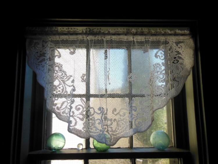 Vintage Cotton Lace Shaped Window Valance in Cream - Etsy