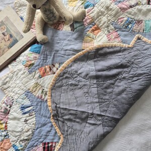 Vintage 1940s/50s Baby Quilt/handmade/rustic Farmhouse/folk Art/ Free ...