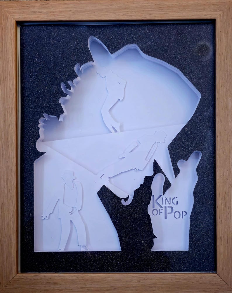 Michael Jackson 3D Paper Cut Template - Etsy