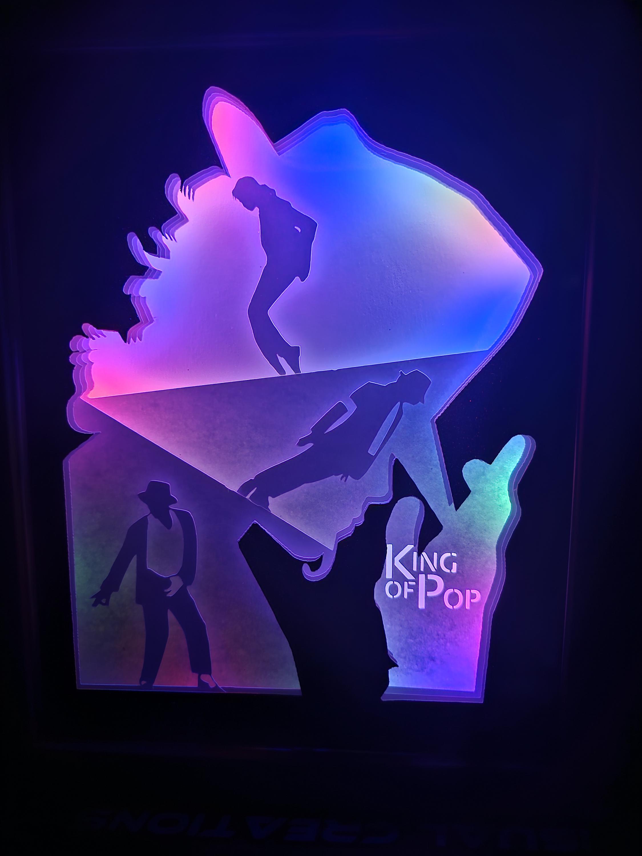 Michael Jackson 3D Paper Cut Template - Etsy