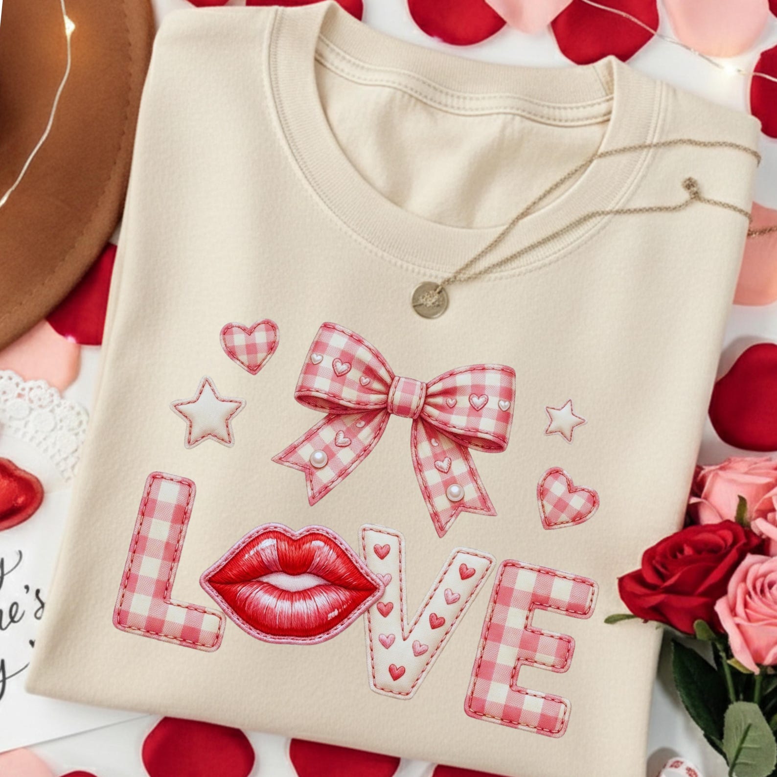 Coquette Valentine PNG, Fabric Patch Love Design (digital Download) - Etsy