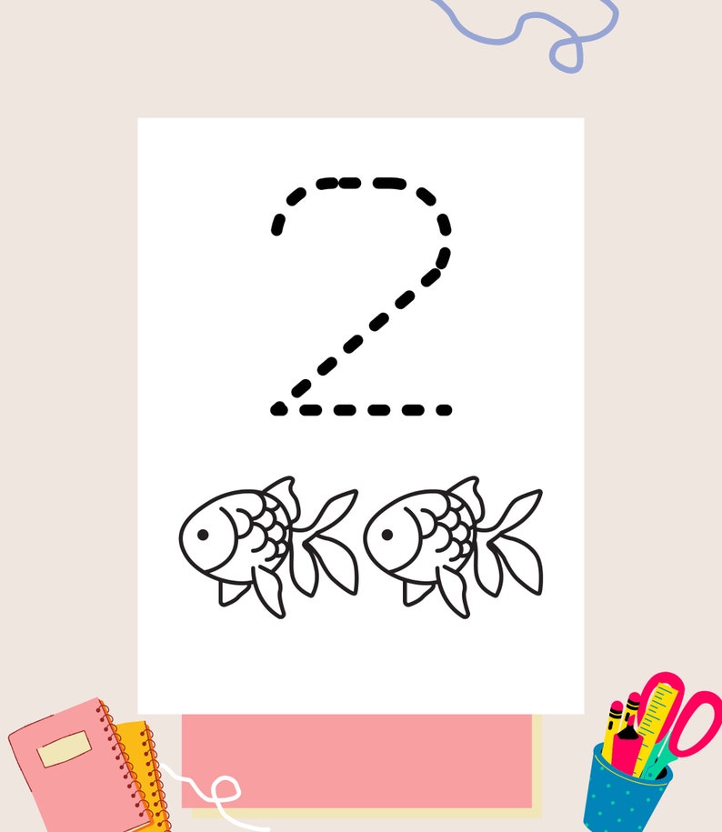 Numbers Trace and Color | Coloring Pages | Toddler & Preschool ...
