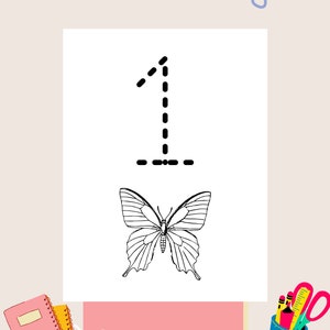 Numbers Trace and Color | Coloring Pages | Toddler & Preschool ...