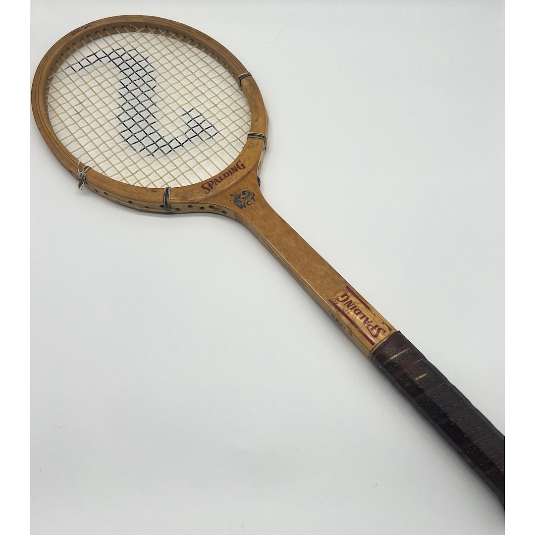 Vintage Spalding Wooden Tennis Racquet WCT French White Ash Frame ...