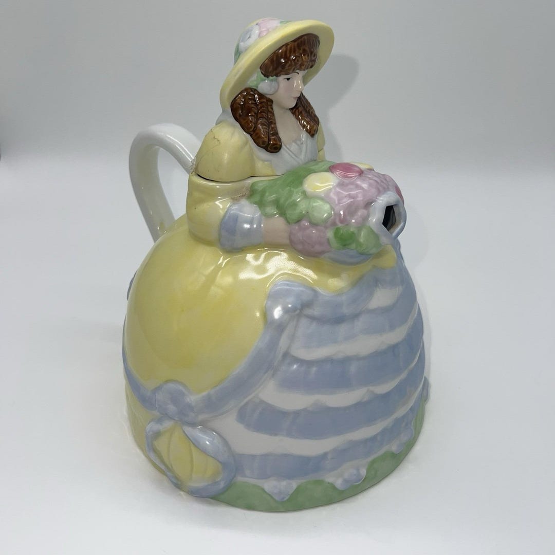 Vintage Applause Southern Belle Teapot Excellent Condition 53231 - Etsy UK