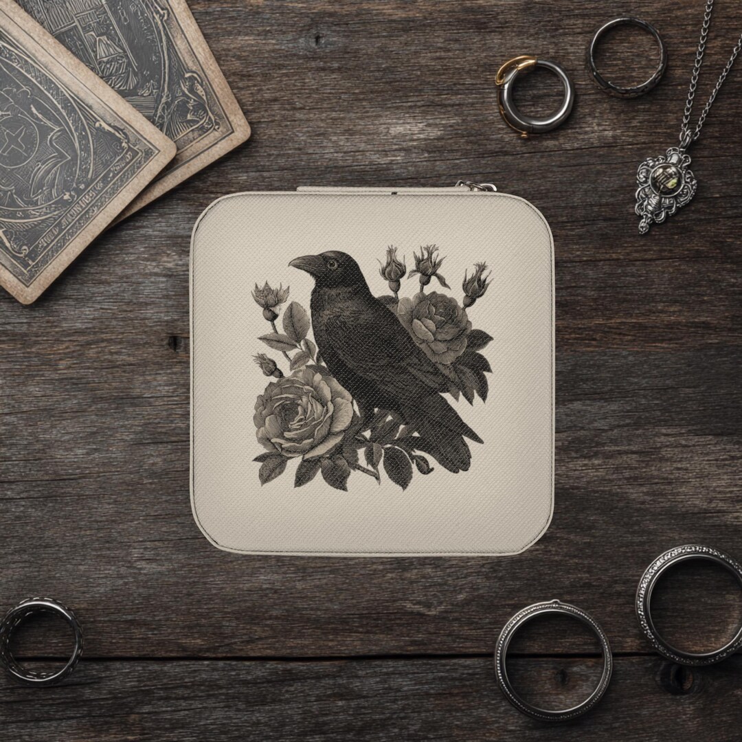 Gothic Travel Jewelry Box | Gothic Halloween Case, Dark Academia Gift ...