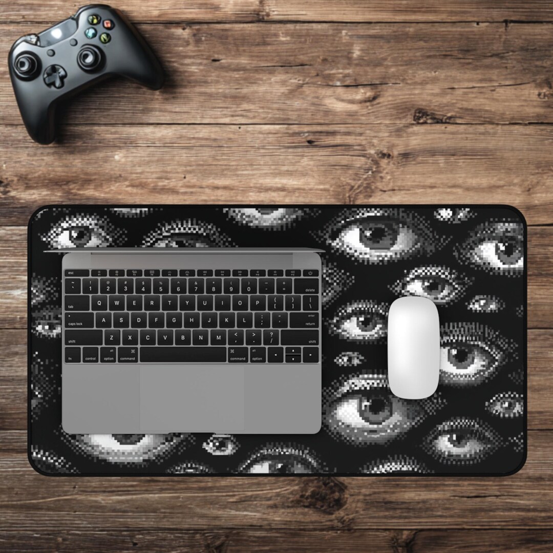 Pixel Art Desk Mat | Spooky Gothic Horror Desk Decor, Eeerie Office ...