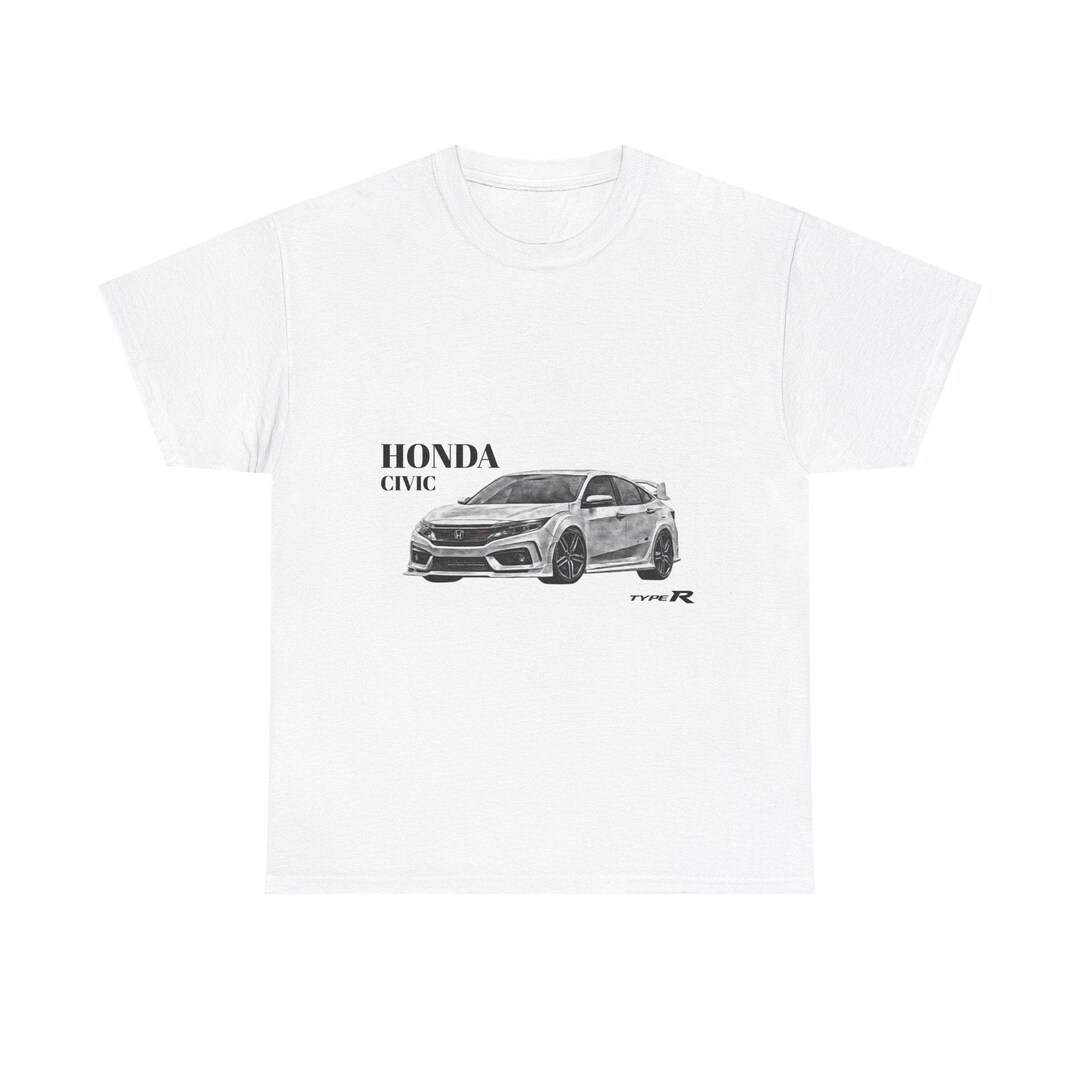 Honda Civic Type R Car Tee for Auto Enthusiasts, Unisex Cotton Shirt ...
