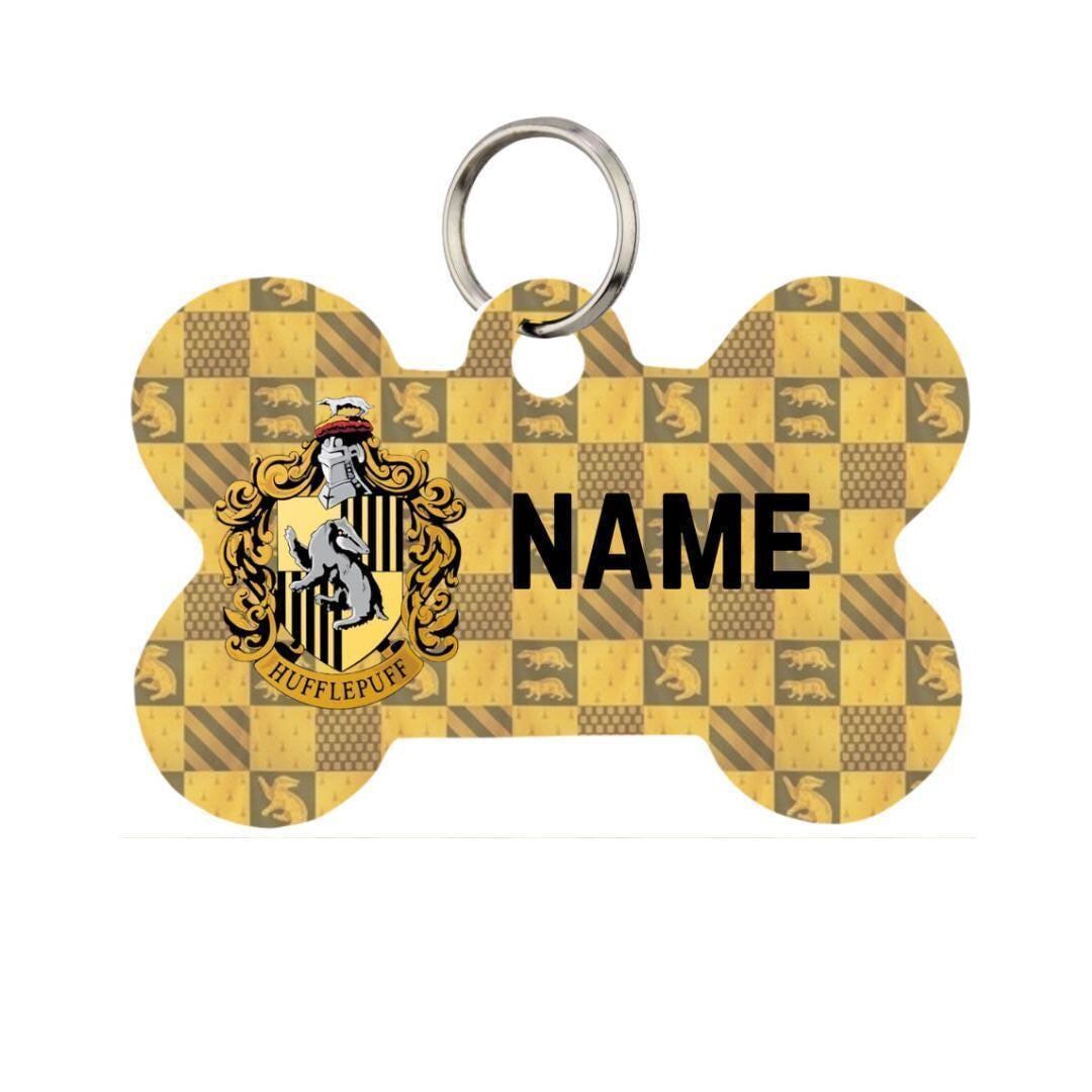 Hufflepuff Pet Id Tag for Dogs and Cats or Keychain | Personalized - Etsy