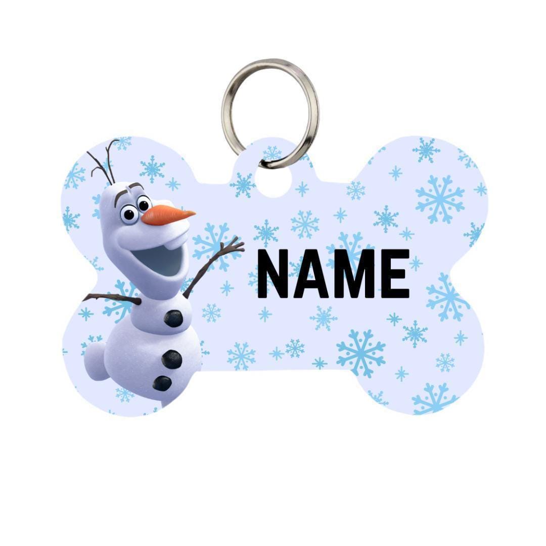 Olaf Pet Id Tag for Dogs and Cats or Keychain | Personalized - Etsy
