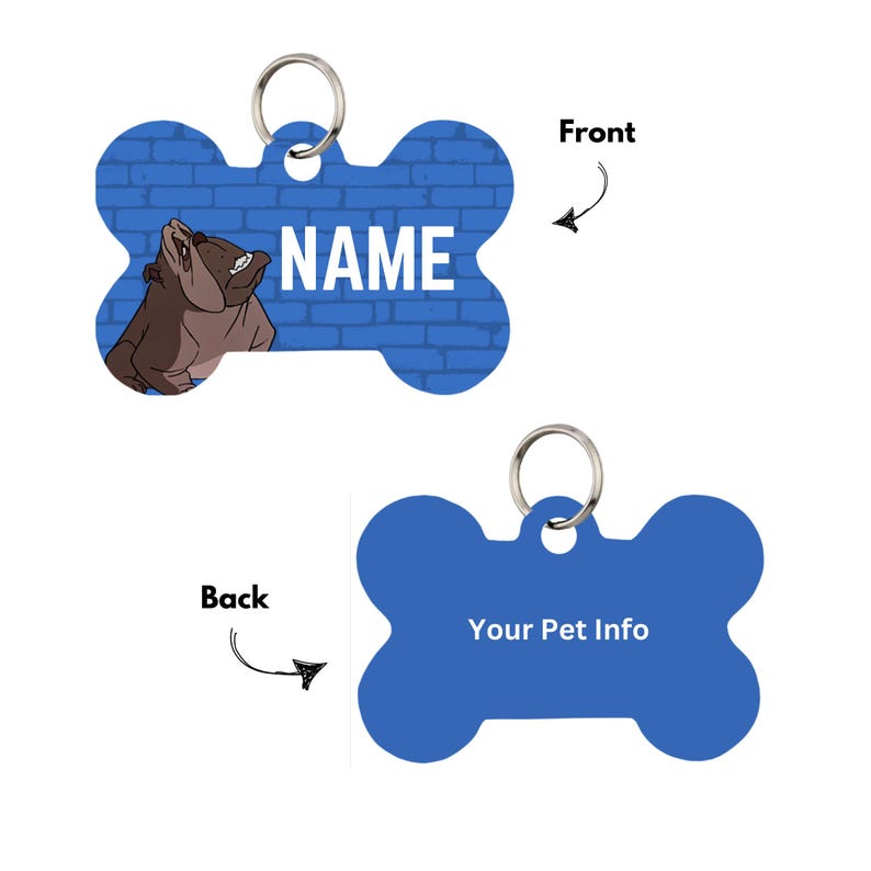 Francis Pet Id Tag for Dogs and Cats or Keychain | Personalized - Etsy