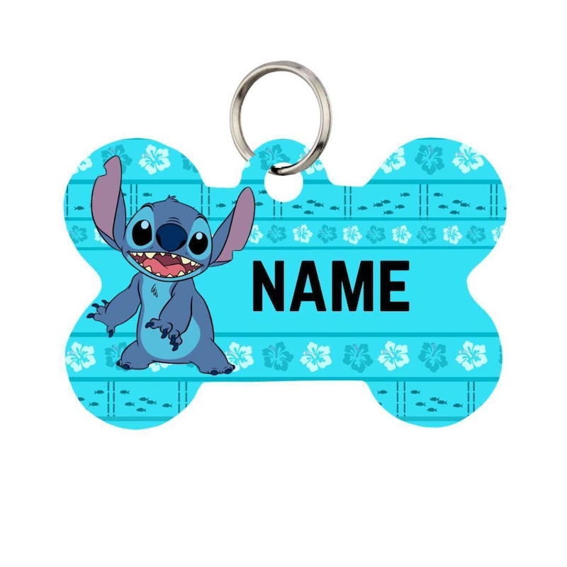 Stitch Dog Collar Tag - Etsy