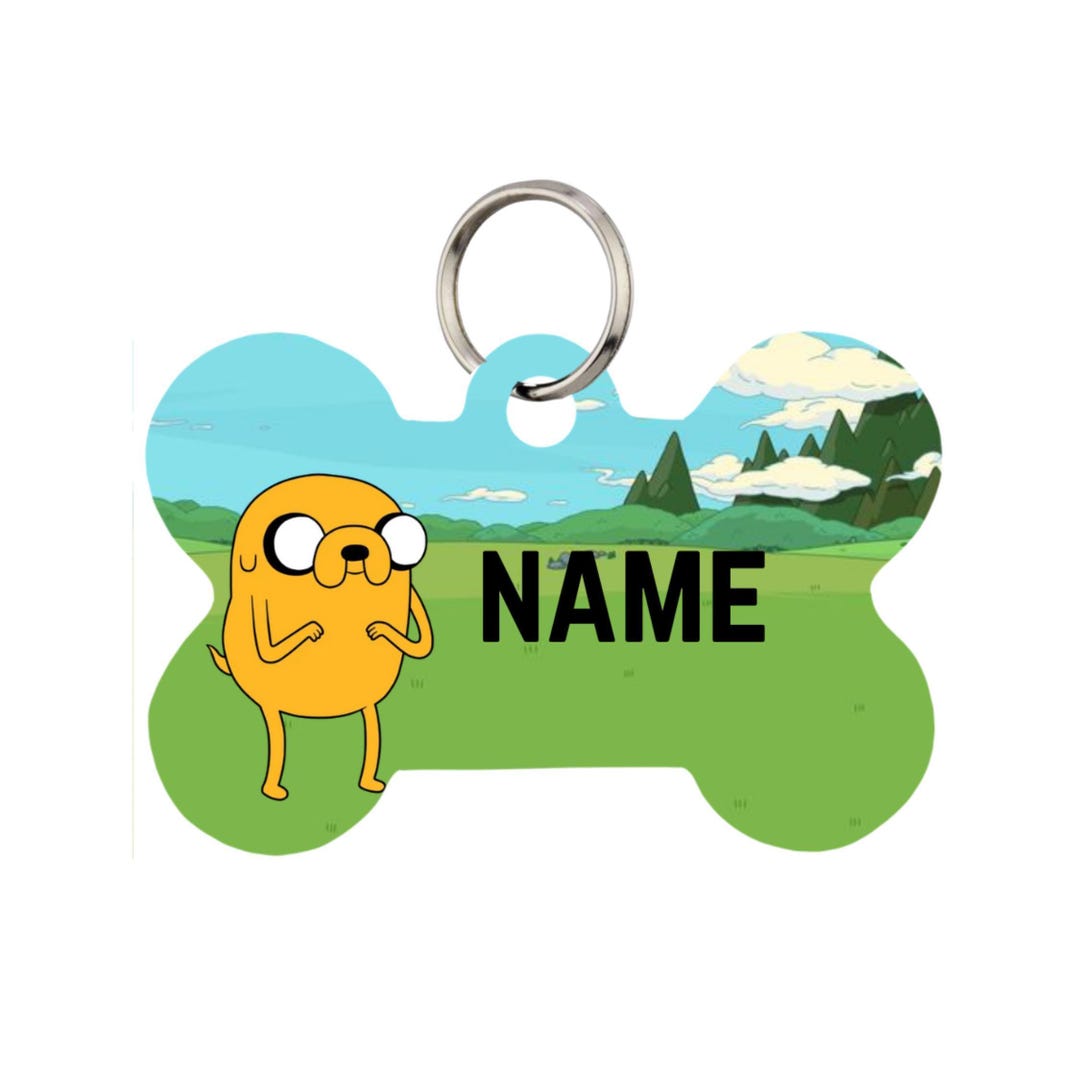 Jake the Dog Pet Id Tag for Dogs and Cats or Keychain | Personalized - Etsy