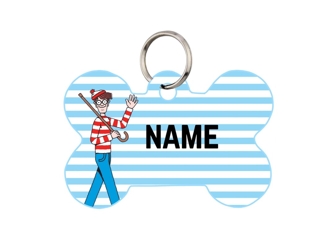 Waldo Pet Id Tag for Dogs and Cats or Keychain | Personalized - Etsy