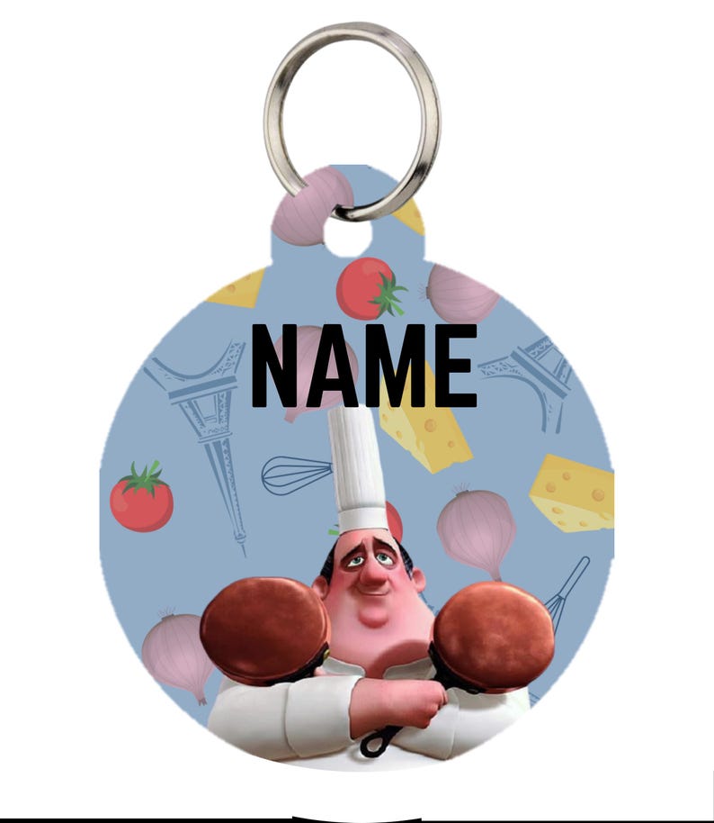 Gusteau Ratatouille Pet Id Tag for Dogs and Cats or Keychain ...