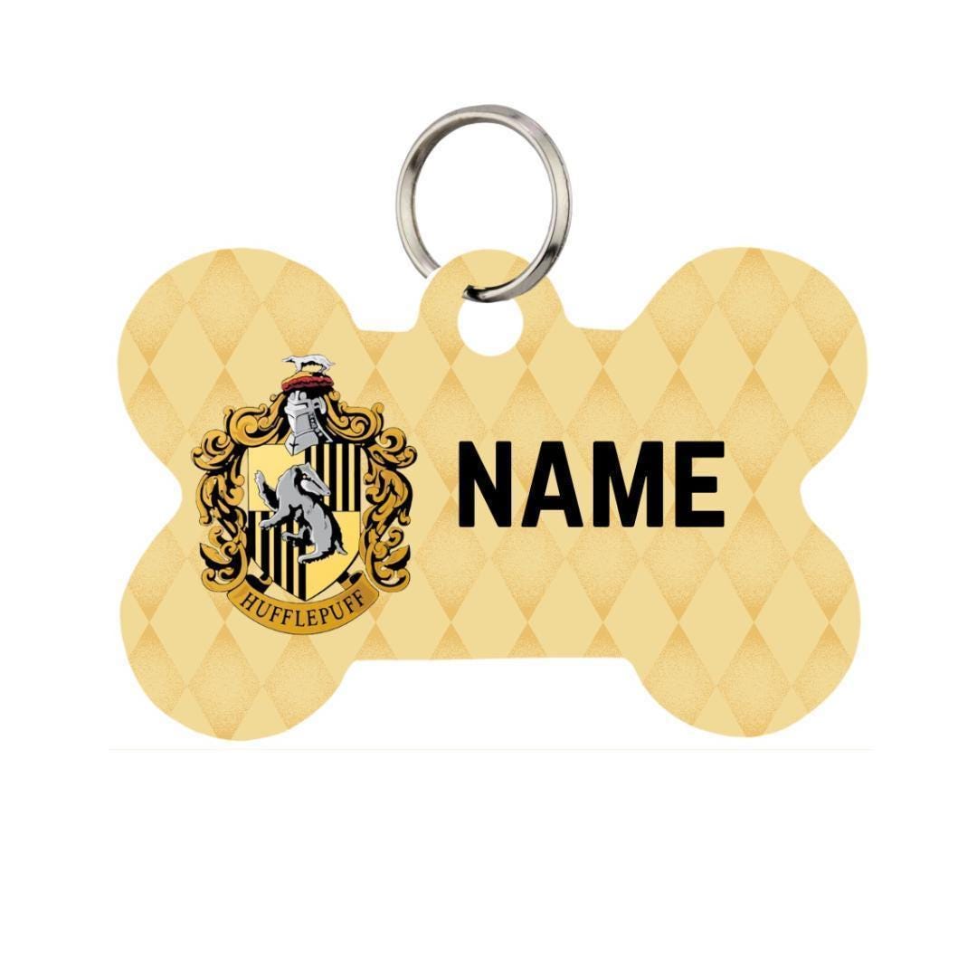 Hufflepuff Pet Id Tag for Dogs and Cats or Keychain | Personalized - Etsy