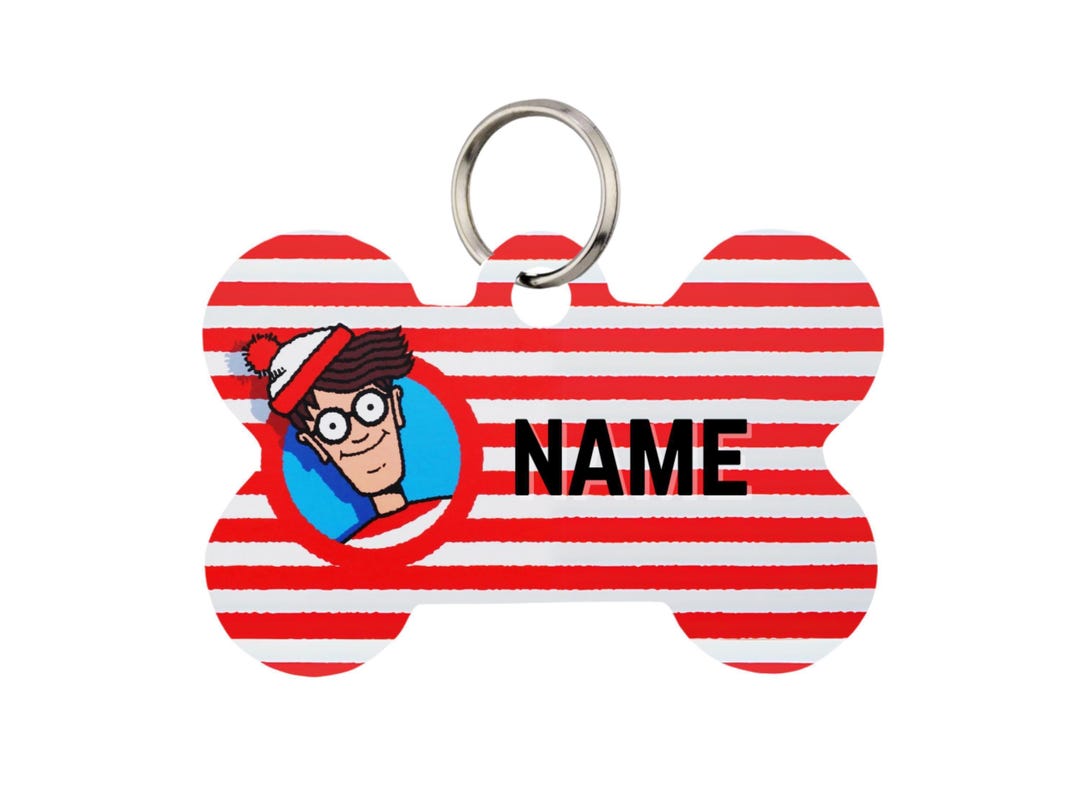 Waldo Pet Id Tag for Dogs and Cats or Keychain | Personalized - Etsy