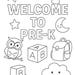 Welcome to Pre-k Coloring Pages | 2 Page Printable Bundle | First Day ...