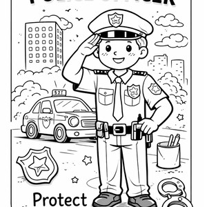 Community Helpers Coloring Pages for Kids | 5 Page Pdf Bundle - Etsy