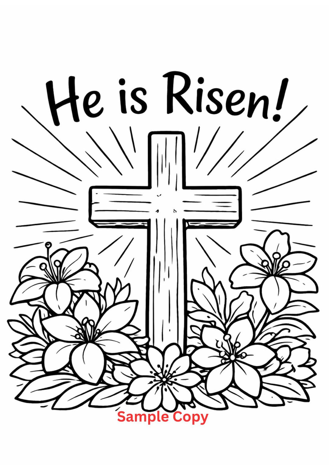 Christian Easter Coloring Pages Printable | Holy Week Coloring Pages ...