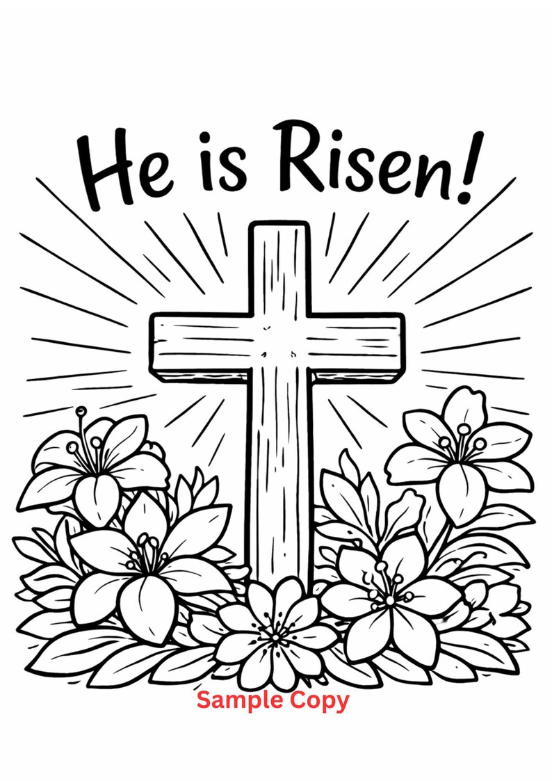 Christian Easter Coloring Pages Printable | Holy Week Coloring Pages ...