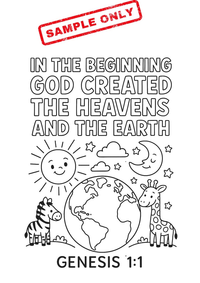 5 Bible Verse Coloring Pages for Kids – Christian Scripture Printables ...