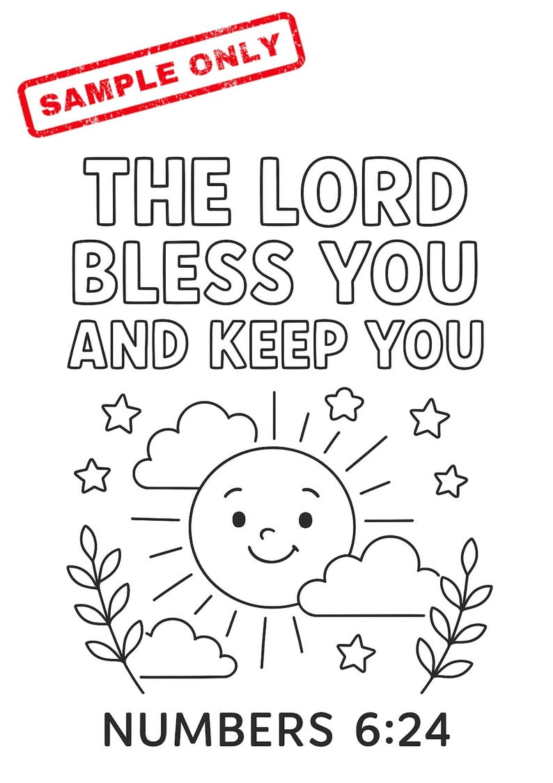 5 Bible Verse Coloring Pages for Kids – Christian Scripture Printables ...